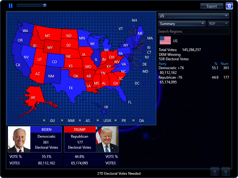 President Infinity 2020 – 270sims – US Presidential Election and ...