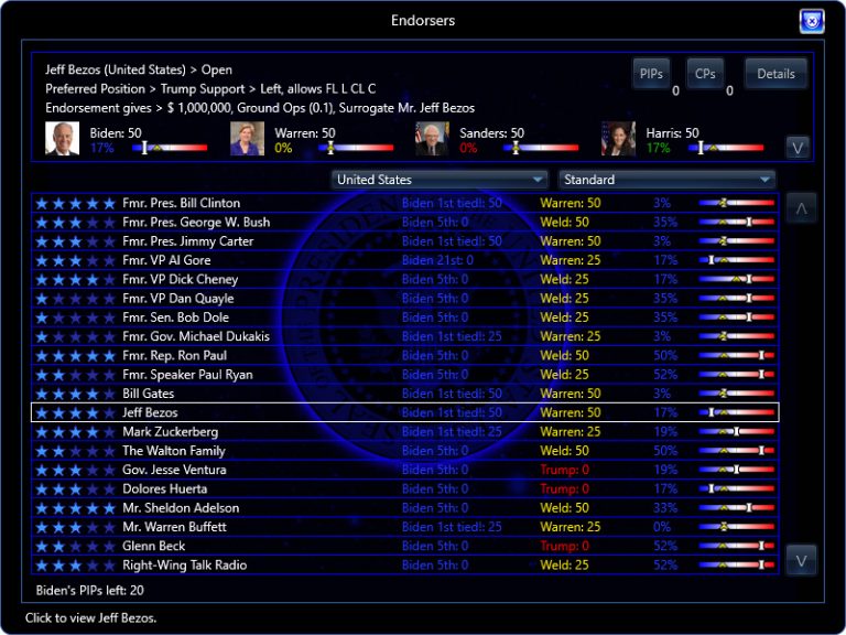 President Infinity 2020 – 270sims – US Presidential Election and ...