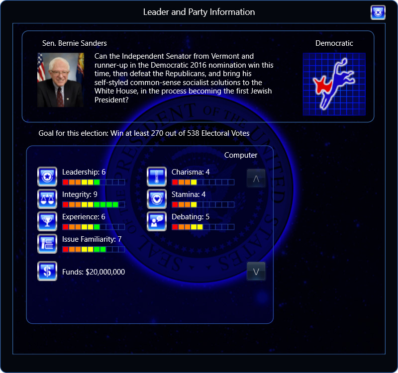 President Infinity 2020 – 270sims – US Presidential Election and ...