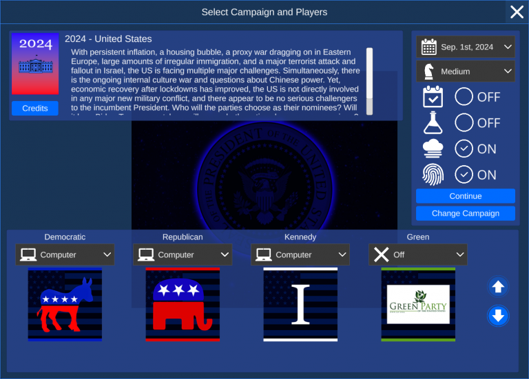 President Infinity 2024 – The Presidential Election Game – 270sims – US ...