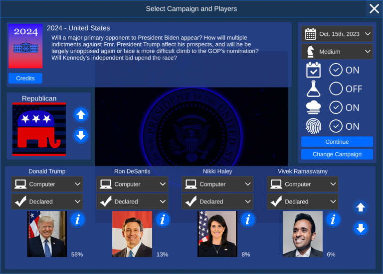 President Infinity 2024 – The Presidential Election Game – 270sims – US ...