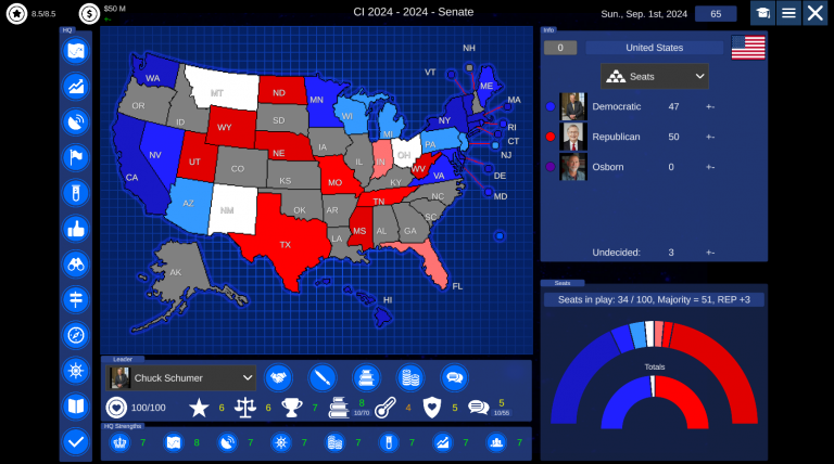 Congress Infinity 2024 – The Congress Election Game – 270sims – US ...